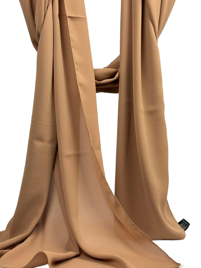 Beige – Crepe Hijab - Fasha Hijabs