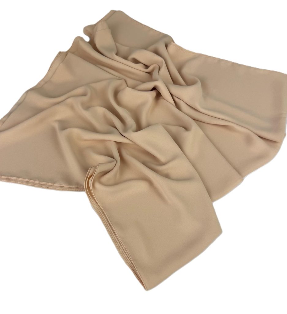 Tan – Crepe Hijab - Fasha Hijabs